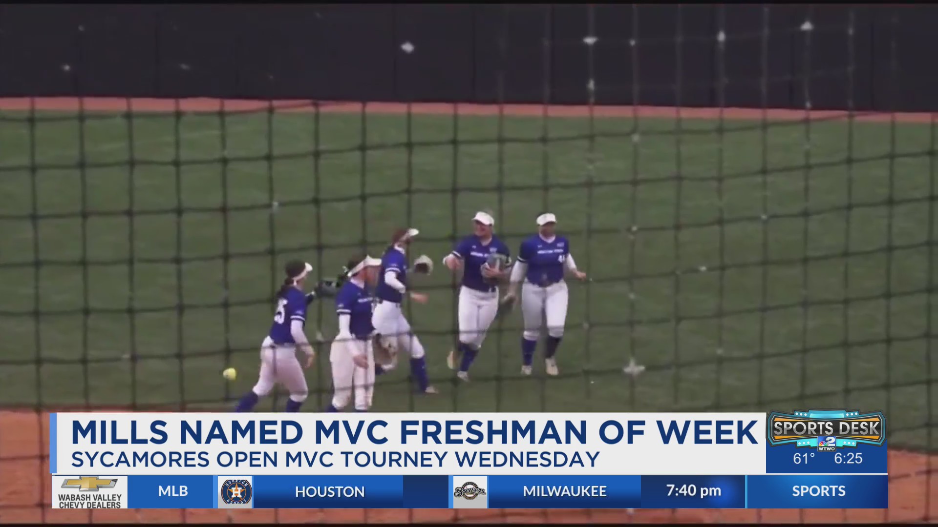 Mills Named MVC Freshman of the Week – MyWabashValley.com
