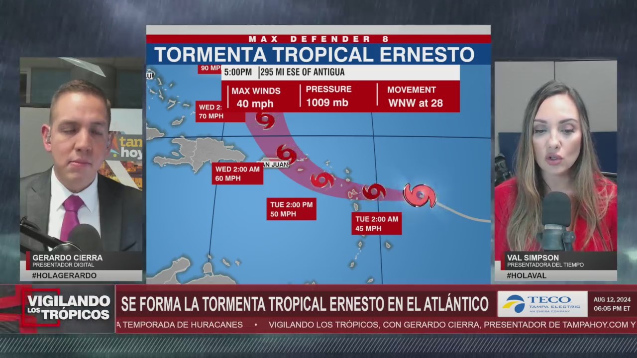 Tormenta tropical Ernesto se forma mientras avanza hacia el Caribe – WFLA