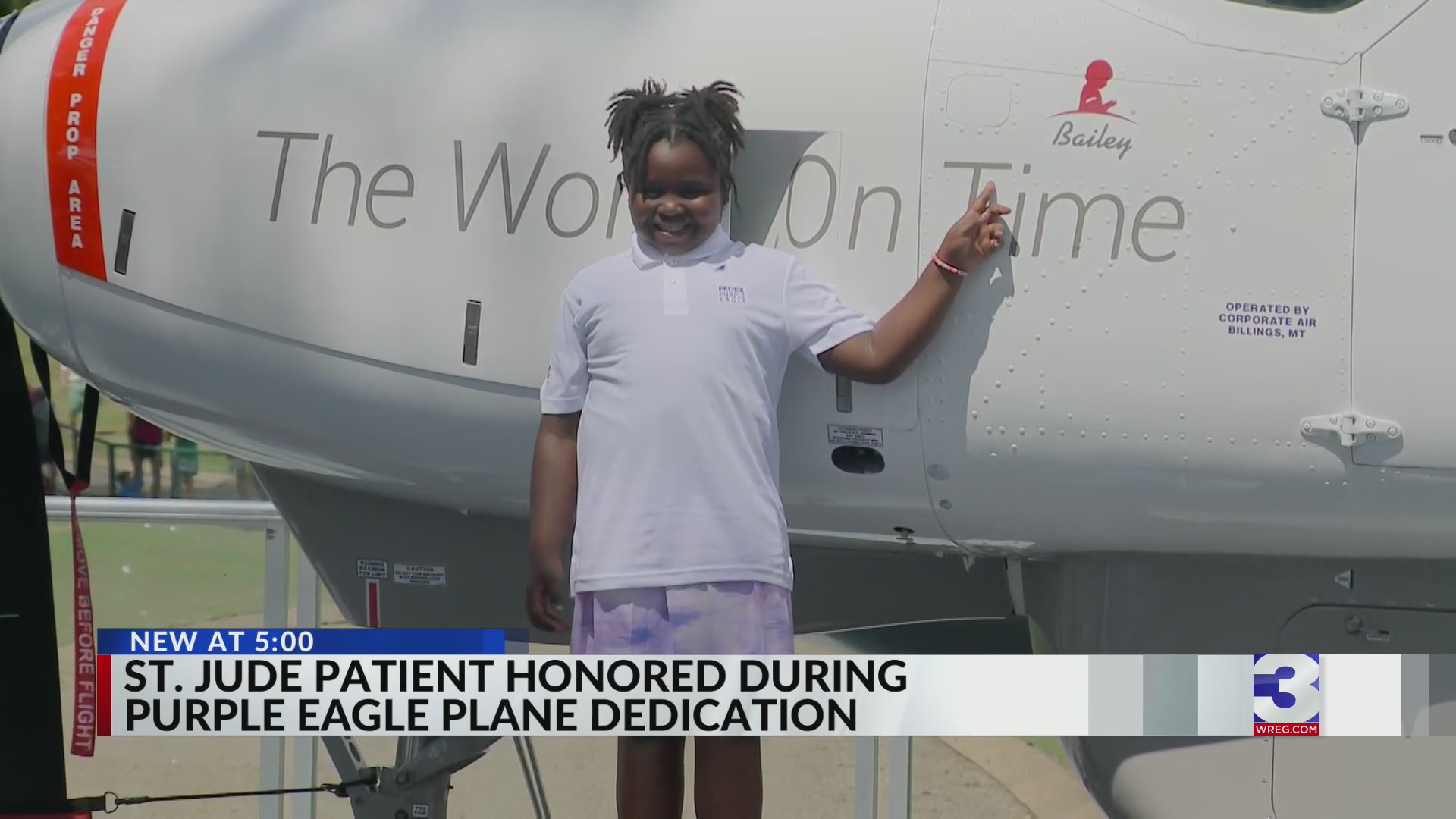 FedEx dedicates plane to St. Jude patient at golf tournament – WREG.com