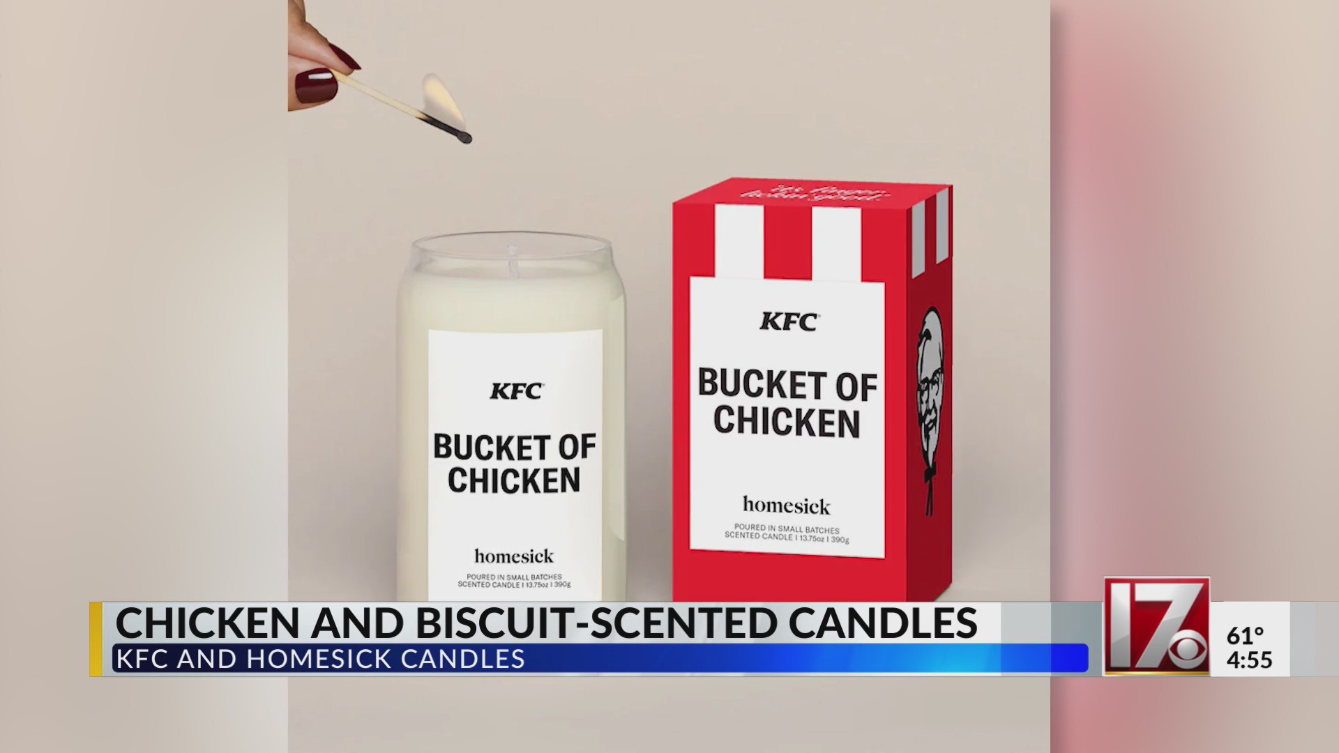 KFC introduces chicken and biscuit scented candles – CBS17.com