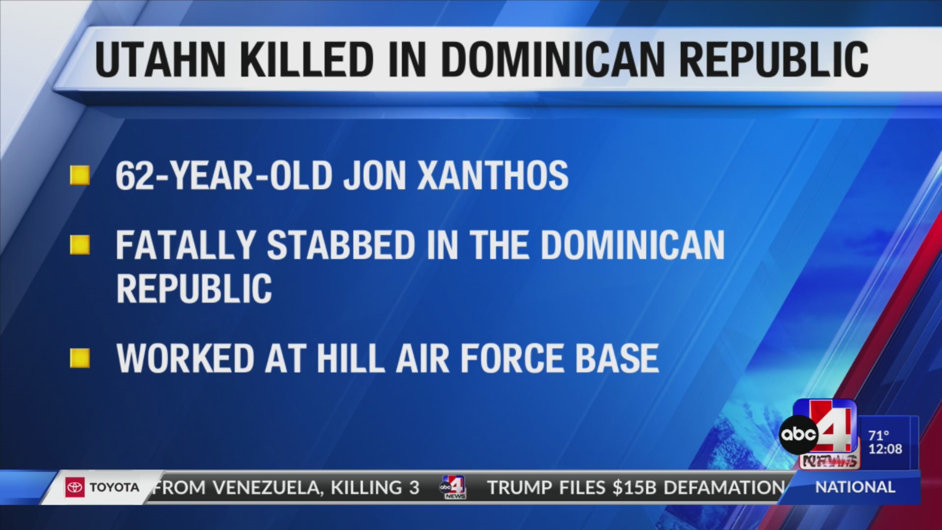 Former Hill Air Force Base employee fatally stabbed in Dominican ...