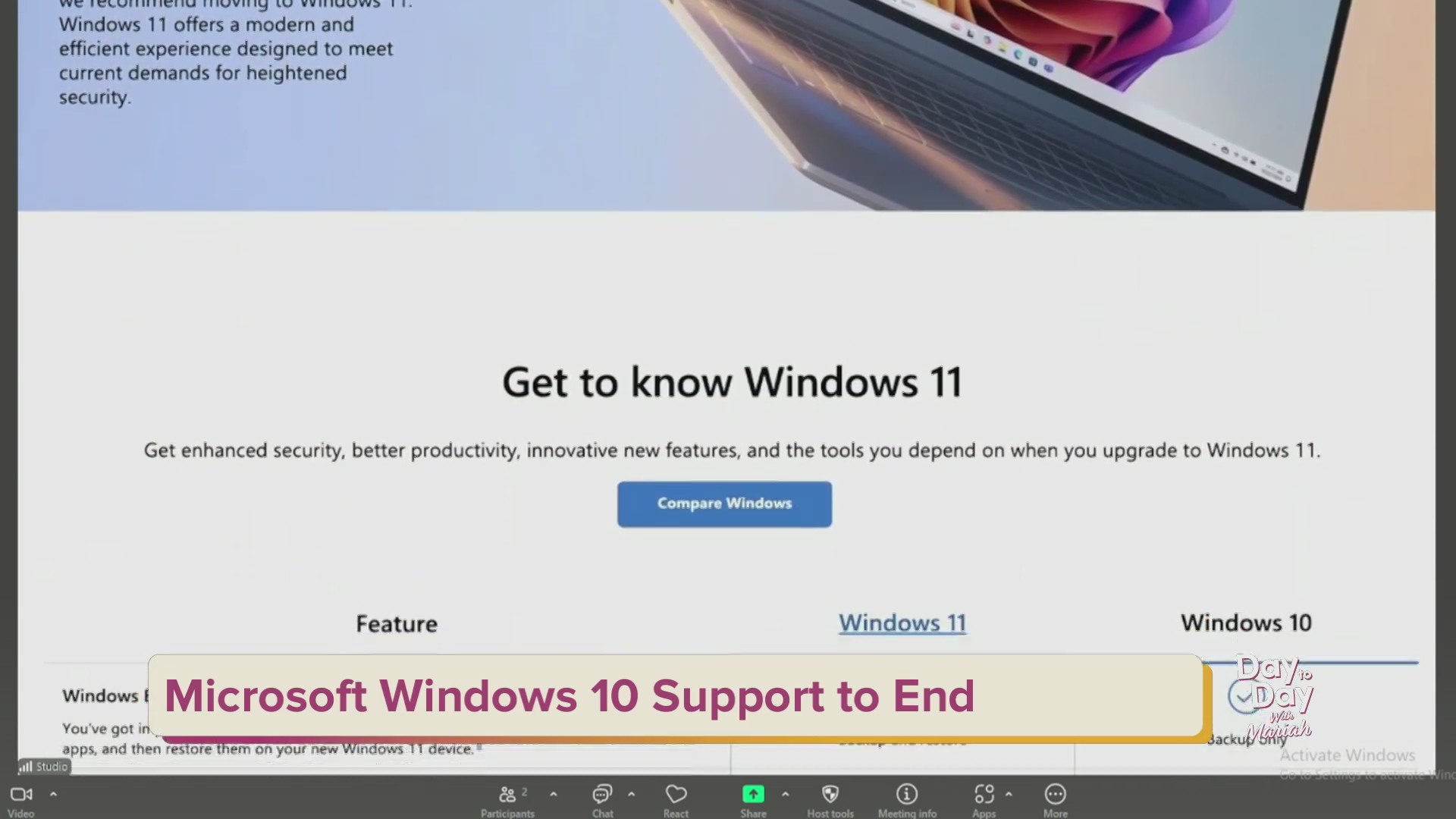 Microsoft Windows 10 Support to End | September 23, 2025 | Day to Day ...