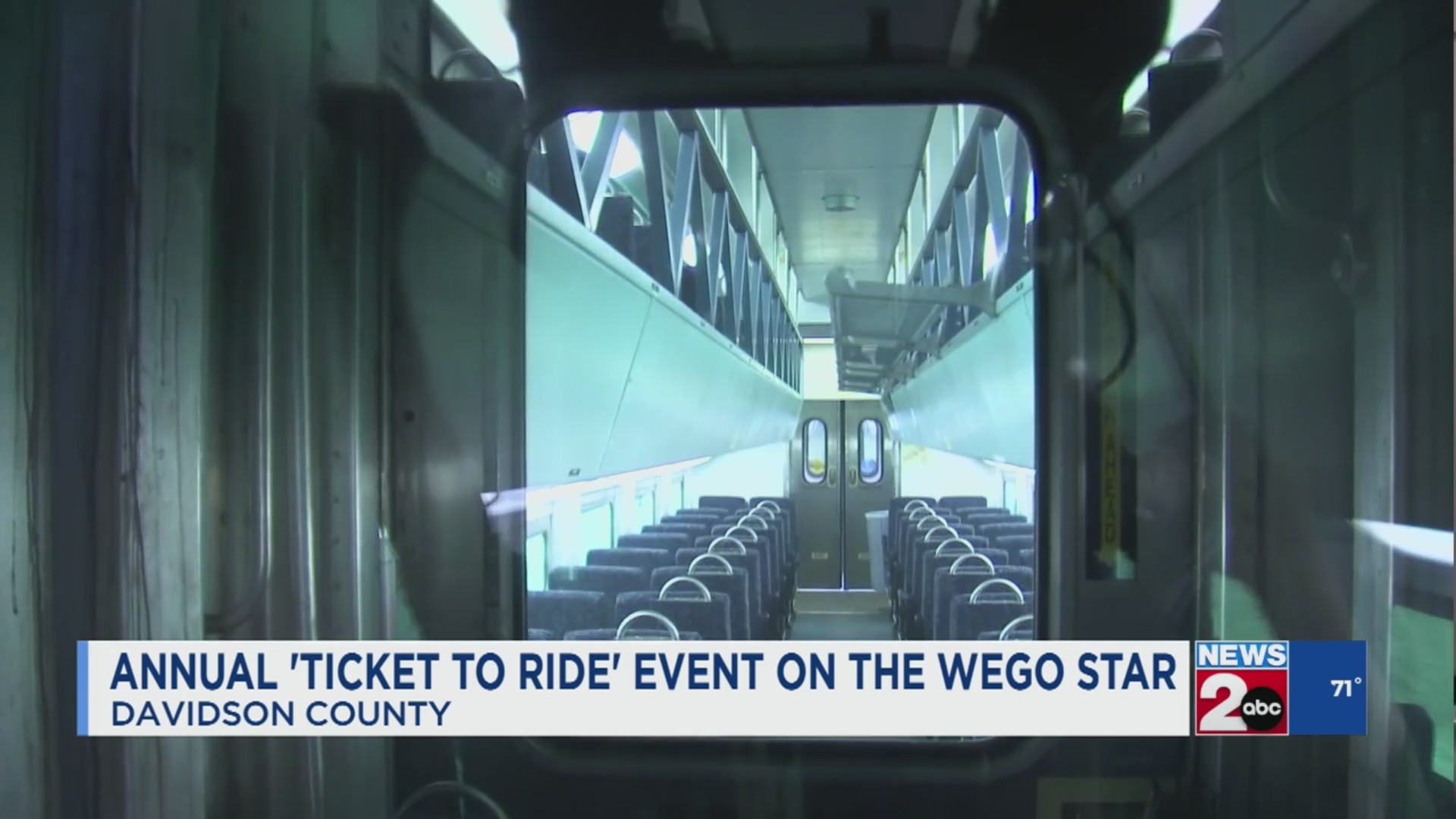 Annual ‘Ticket to Ride’ event on the WeGo Star – WKRN News 2