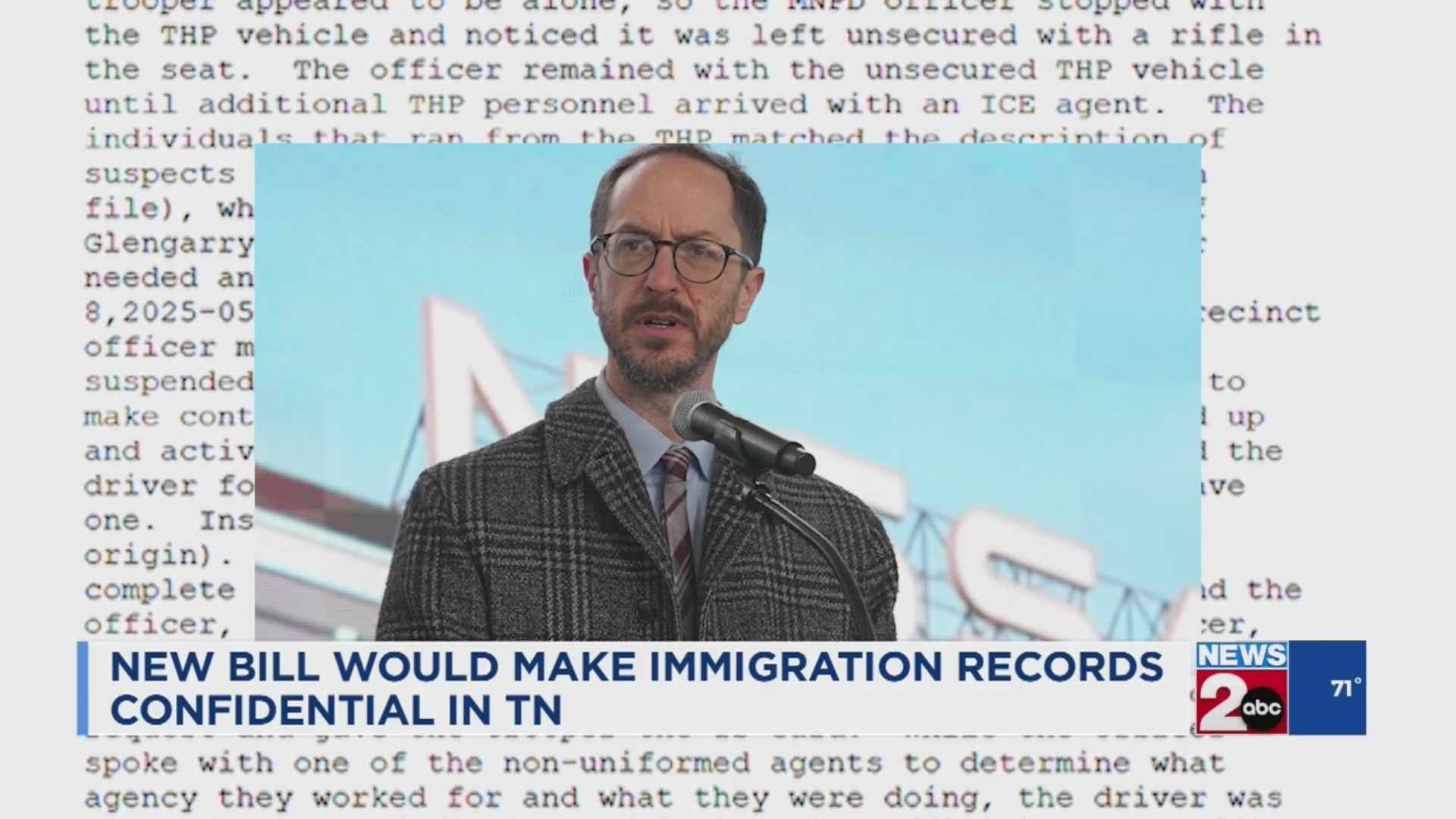 New TN bill would make immigration records confidential – WKRN News 2