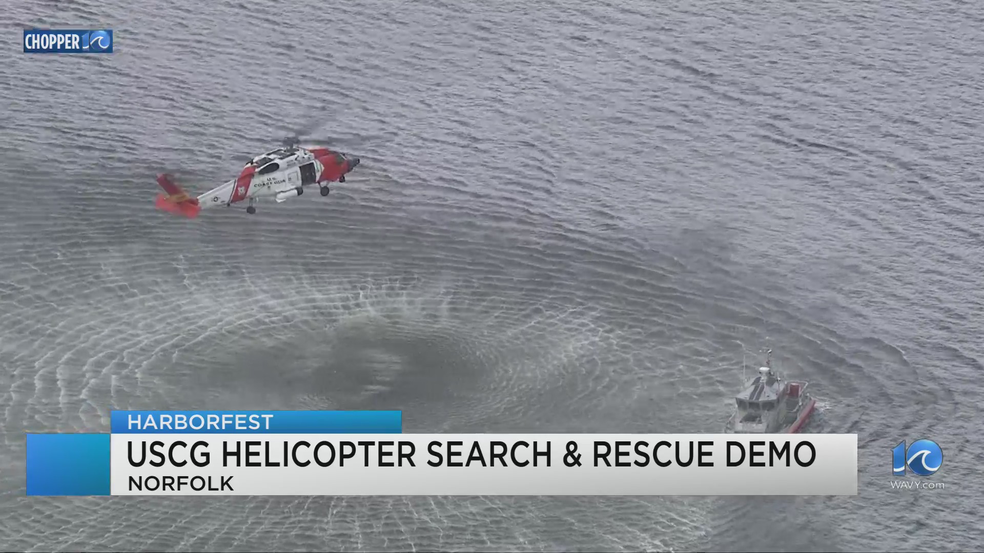 USCG helicopter search and rescue demonstration – WAVY.com