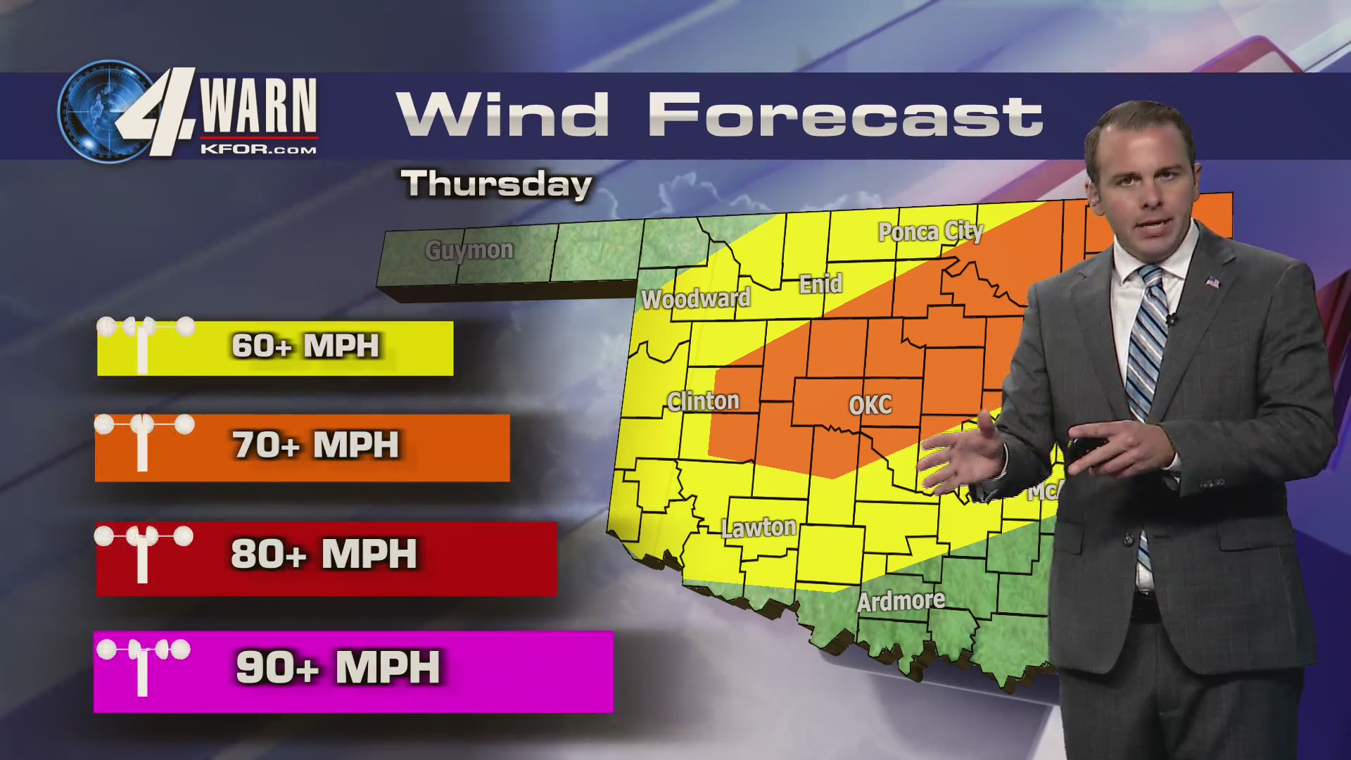 Aaron Brackett times out the Thursday severe weather risk – KFOR.com ...