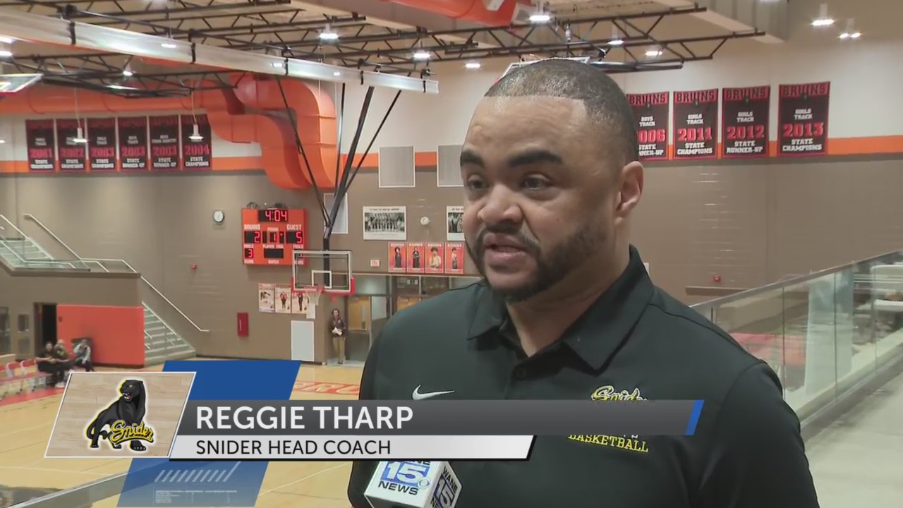 Snider’s Reggie Tharp joins WANE-TV live for girls basketball sectional ...