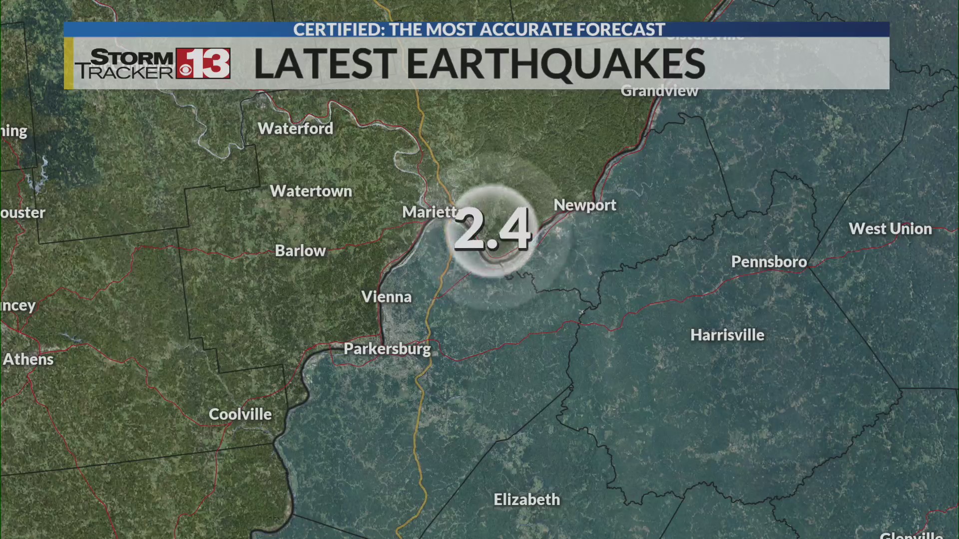 Three earthquakes confirmed near Reno, Ohio, in one week – WOWK 13 News