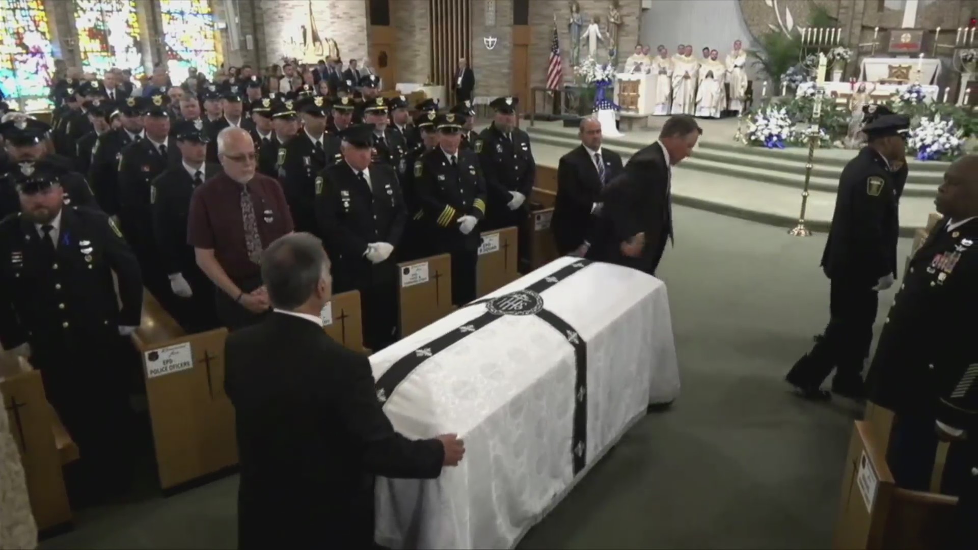 Officer Derbin’s casket arrives at church – Fox 8 Cleveland WJW