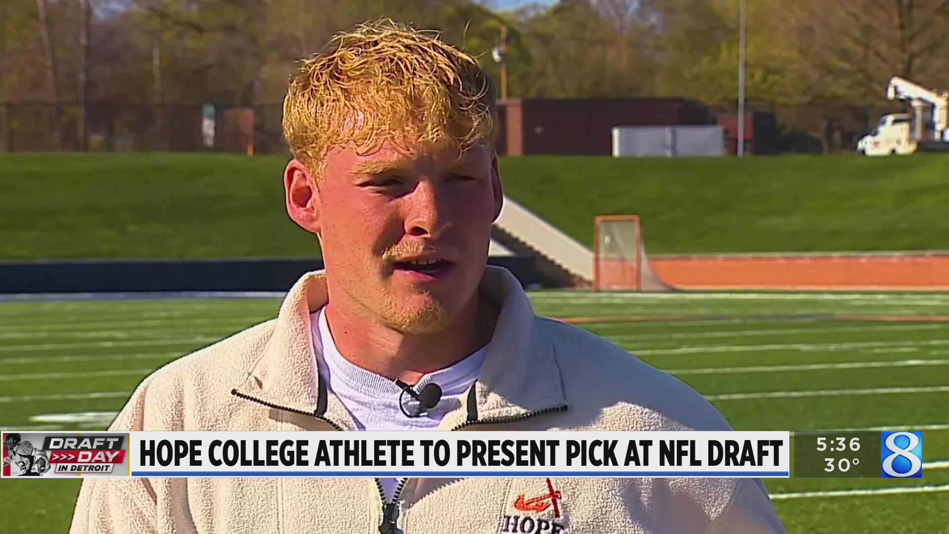 Announcing NFL Draft pick a ‘dream come true’ for Hope College athlete ...