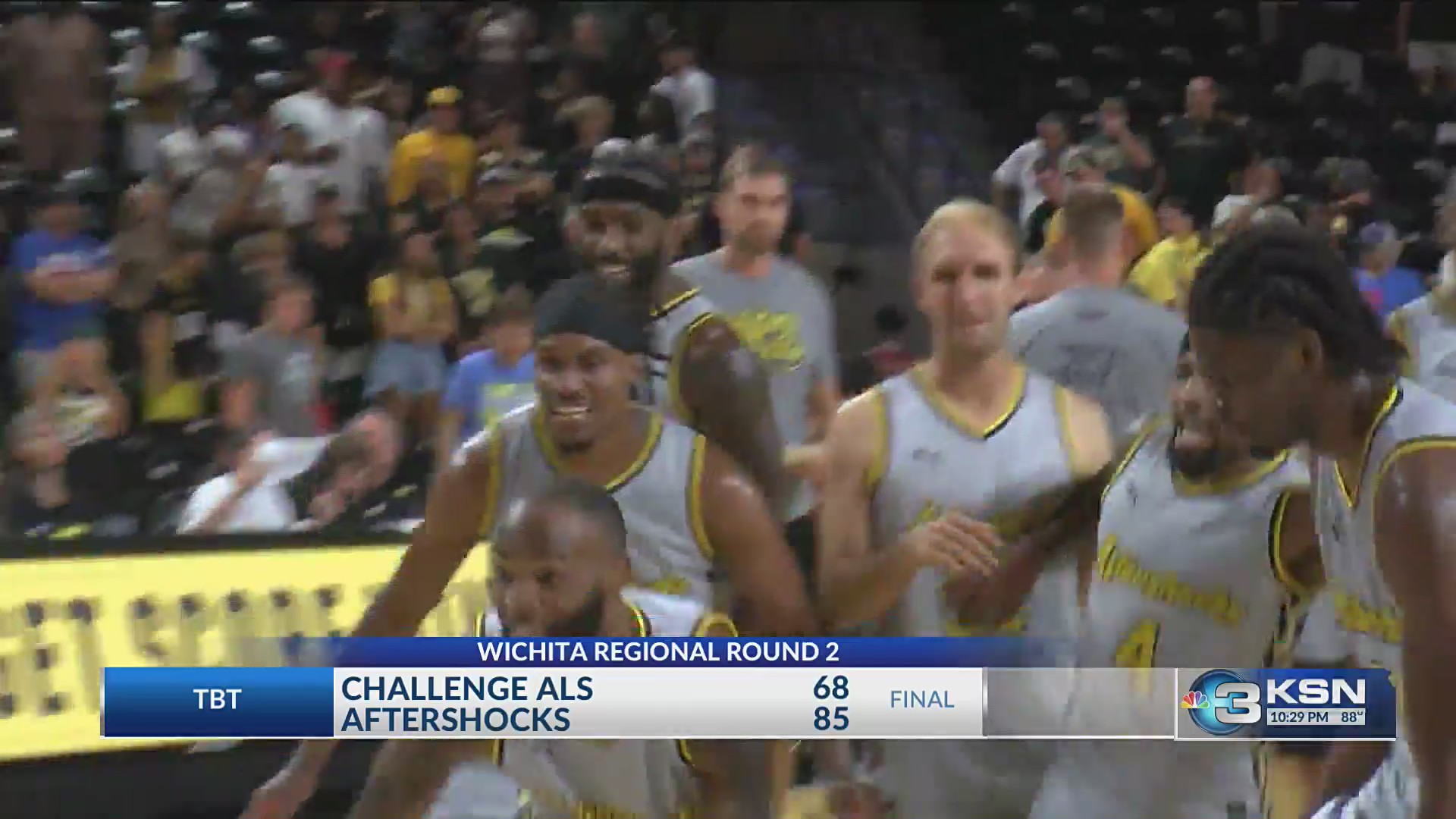Aftershocks advance to final 16 in TBT – KSN-TV