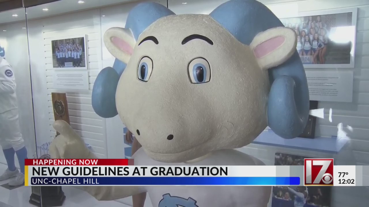 New guidelines at UNC graduation – CBS17.com