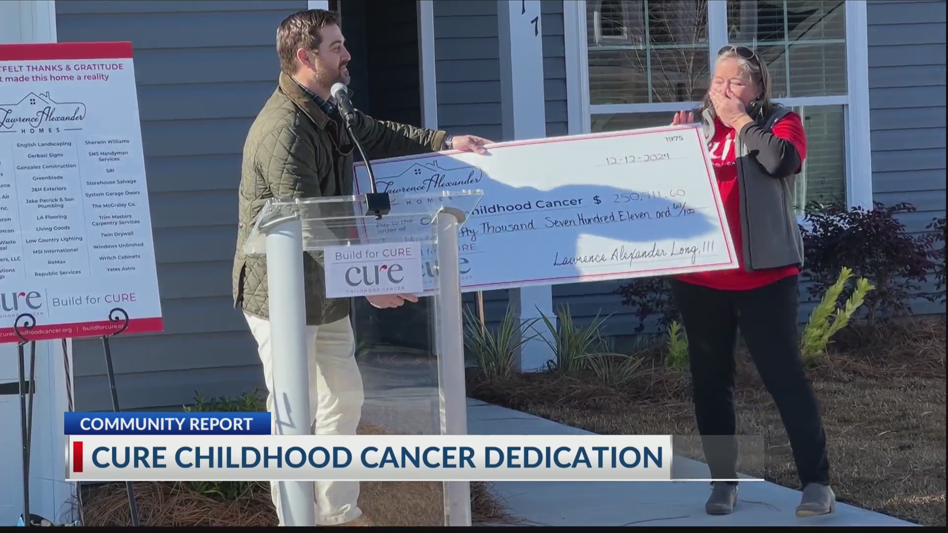 CURE Childhood Cancer gets big donation from home sale – WSAV-TV