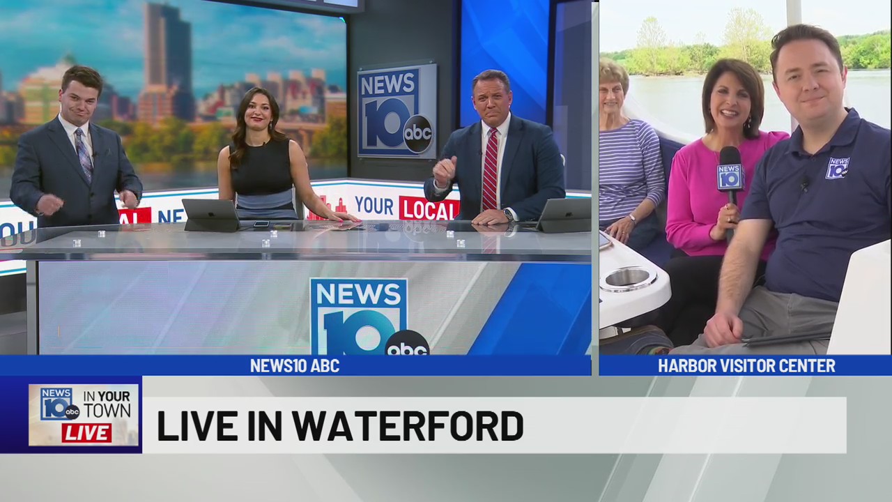 Live on the water in Waterford, signing off – NEWS10 ABC