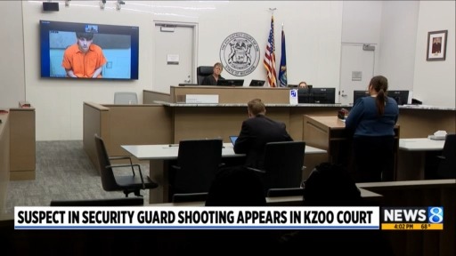 Suspect in security guard shooting appears in Kalamazoo court – WOODTV.com