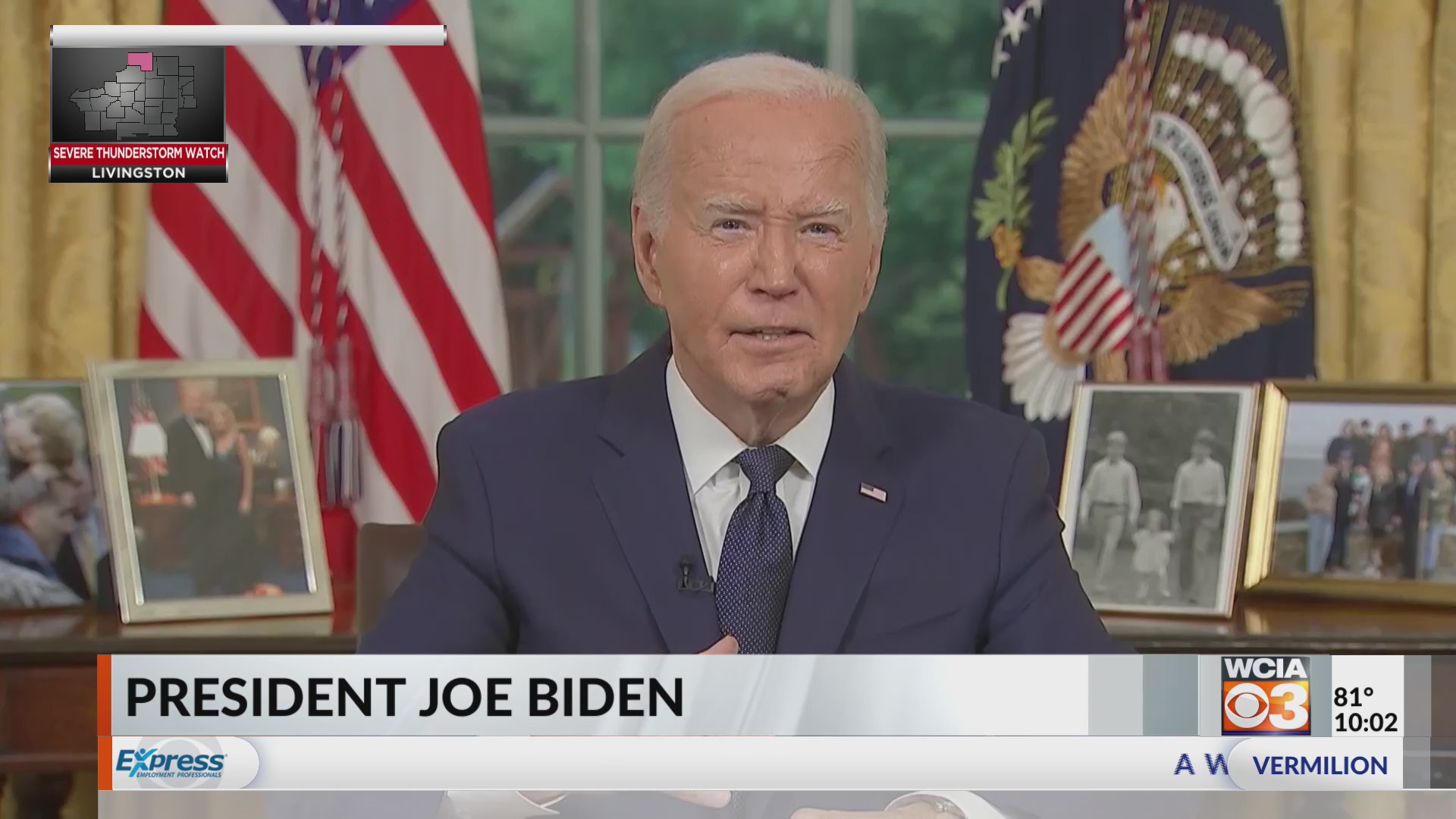 President Biden calls for calm the nation following assasination ...