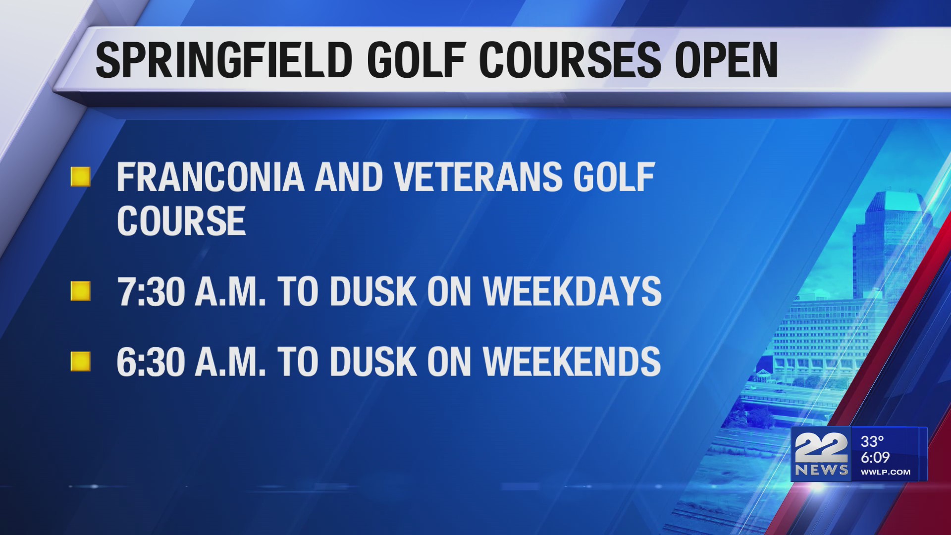 Springfield golf courses open for 2025 season – WWLP