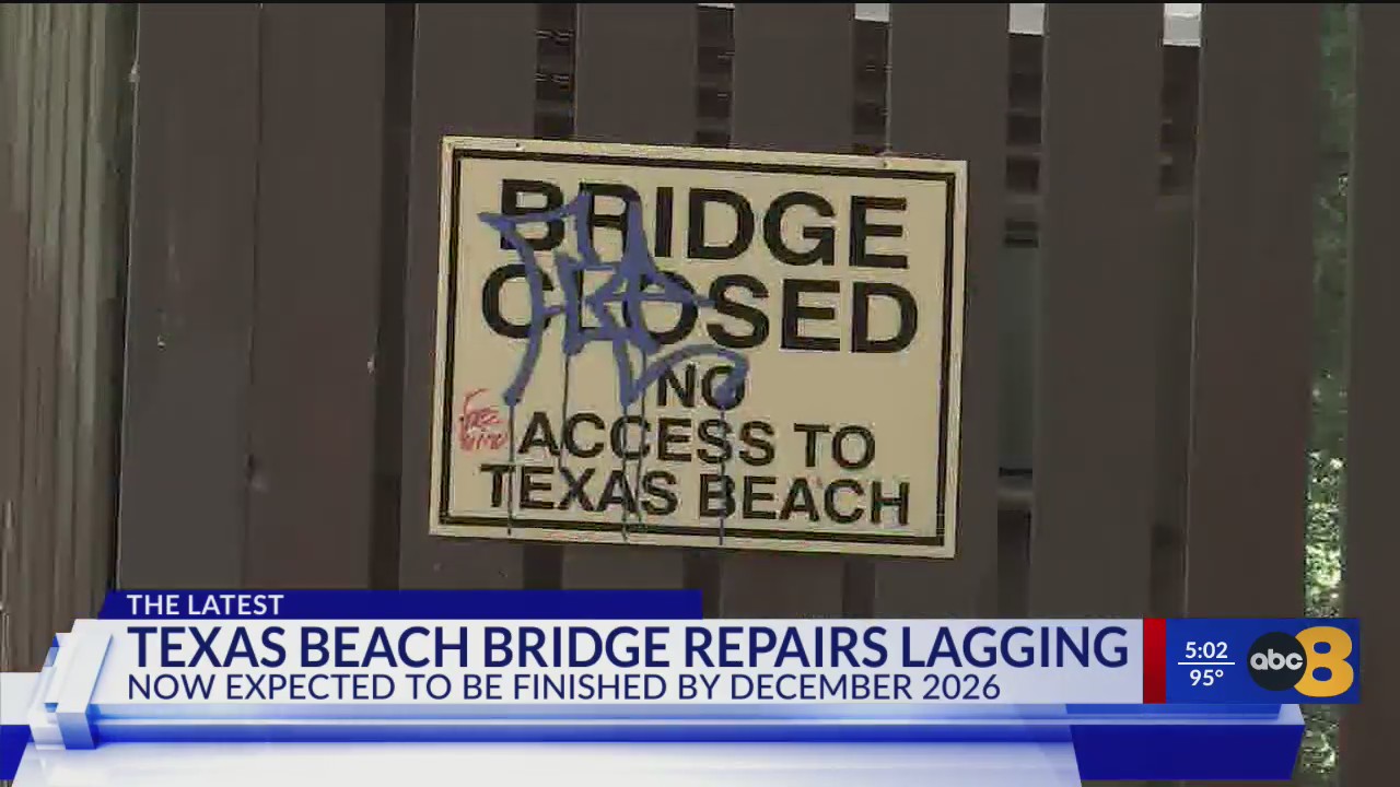 Texas Beach pedestrian bridge in Richmond might not reopen for another ...