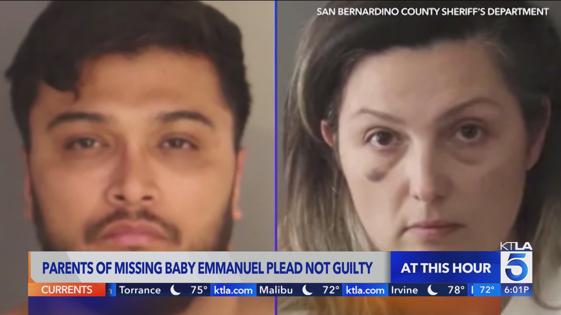 Parents of missing California baby, Emmanuel Haro, plead not guilty in ...