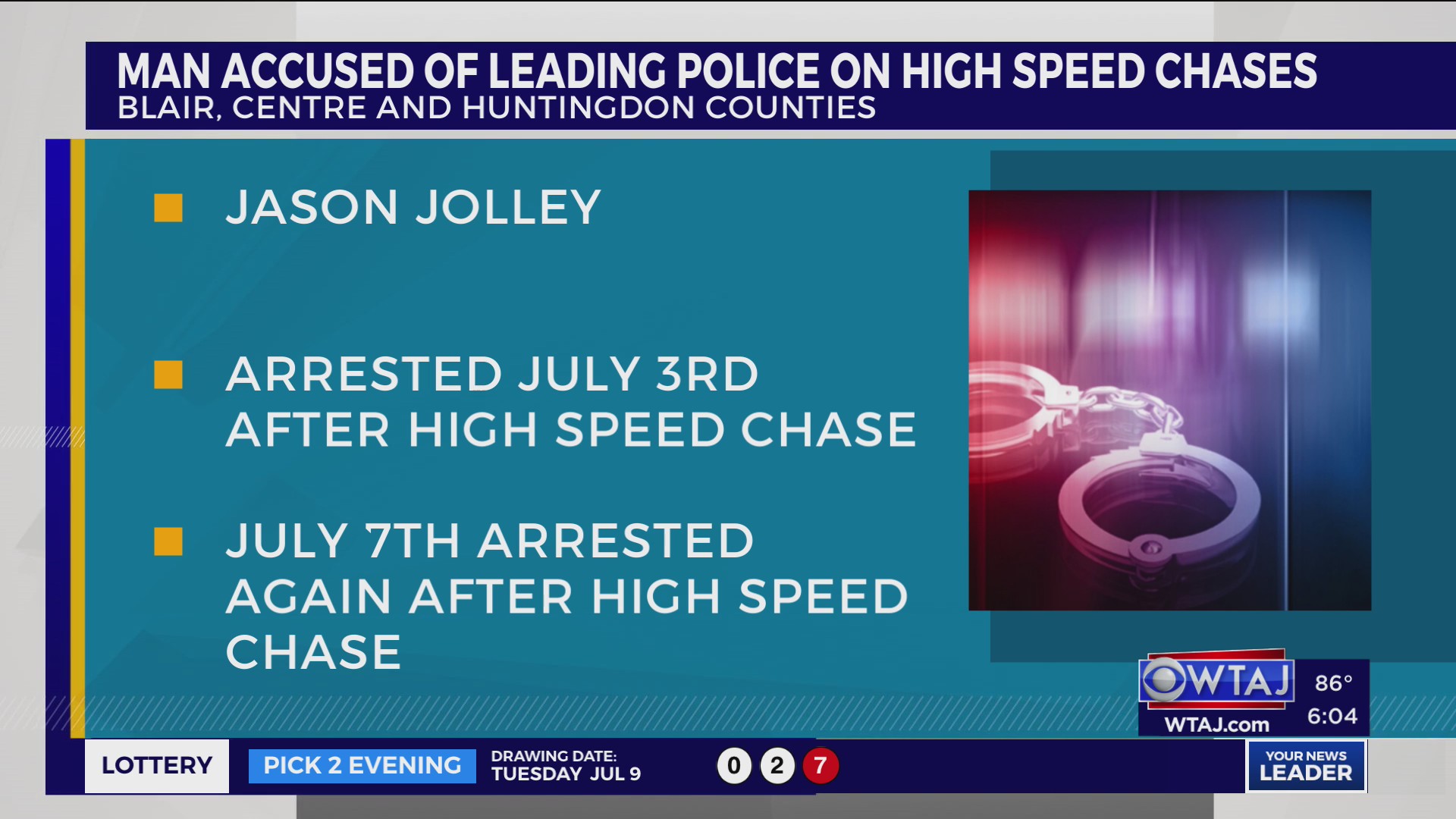 2nd multi-county police chase happened after suspect posted bail in ...