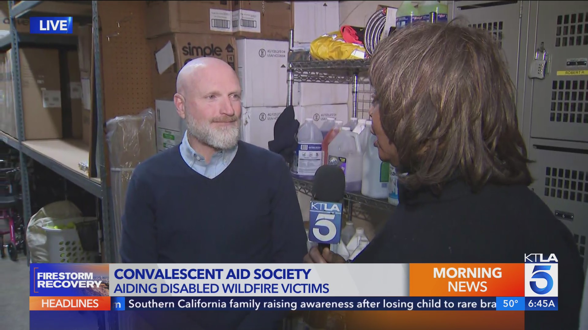 Wildfire Disaster Relief: Convalescent Aid Society – KTLA
