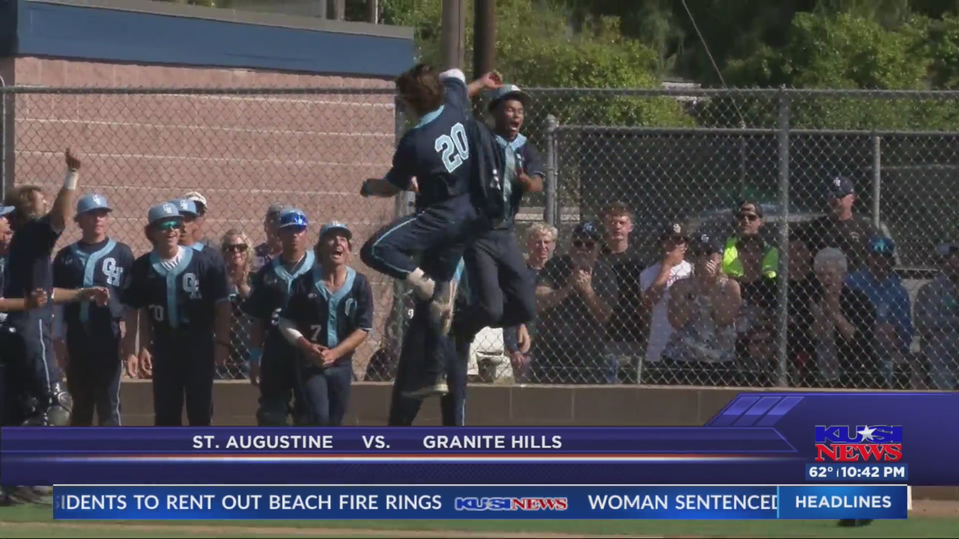 Baseball: Granite Hills 6, St. Augustine 4 – FOX 5 San Diego & KUSI News