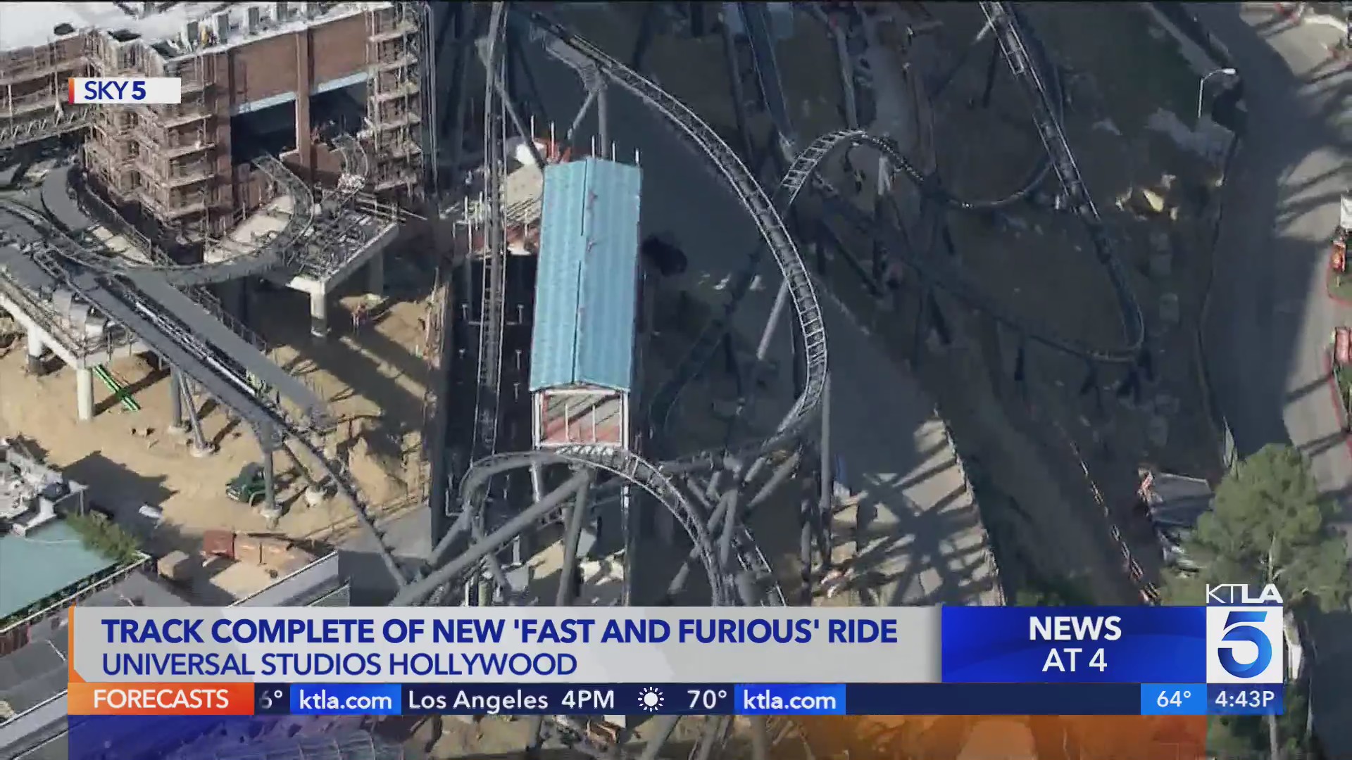 Universal Studios Hollywood finishes track for new Fast and Furious ...