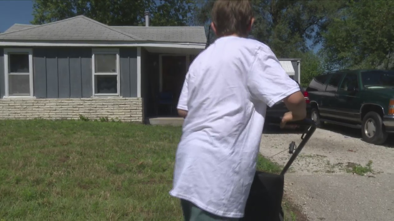 Local lawn mowing service gives back to the community by mowing grass ...