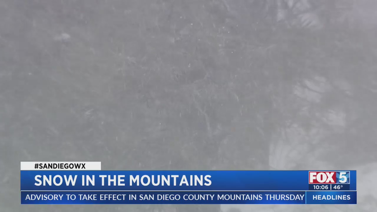 More snow expected overnight in mountains – FOX 5 San Diego & KUSI News