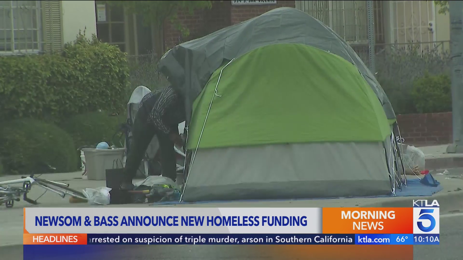 Newsom, Bass announce more than $800M in homelessness funding – KTLA