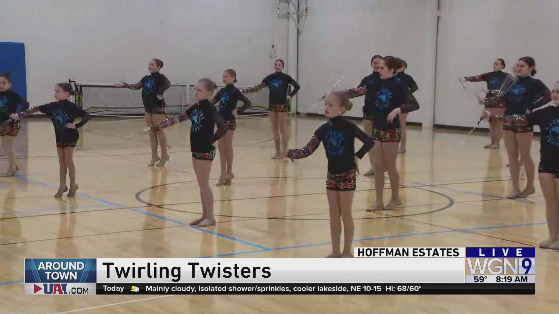 Around Town – The Twirling Twisters Baton Twirlers – WGN-TV