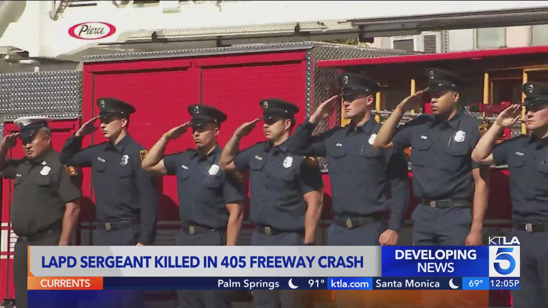 LAPD mourns sergeant killed in 405 Freeway crash – KTLA