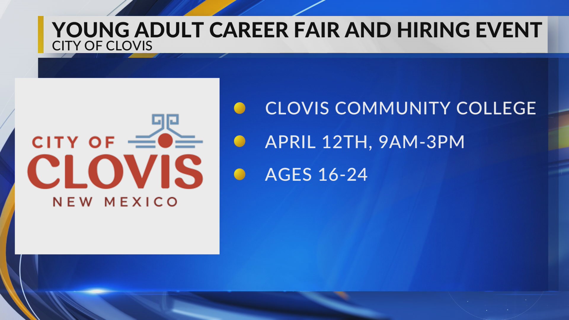 Clovis brings back adult career fair and hiring event – KRQE NEWS 13 ...