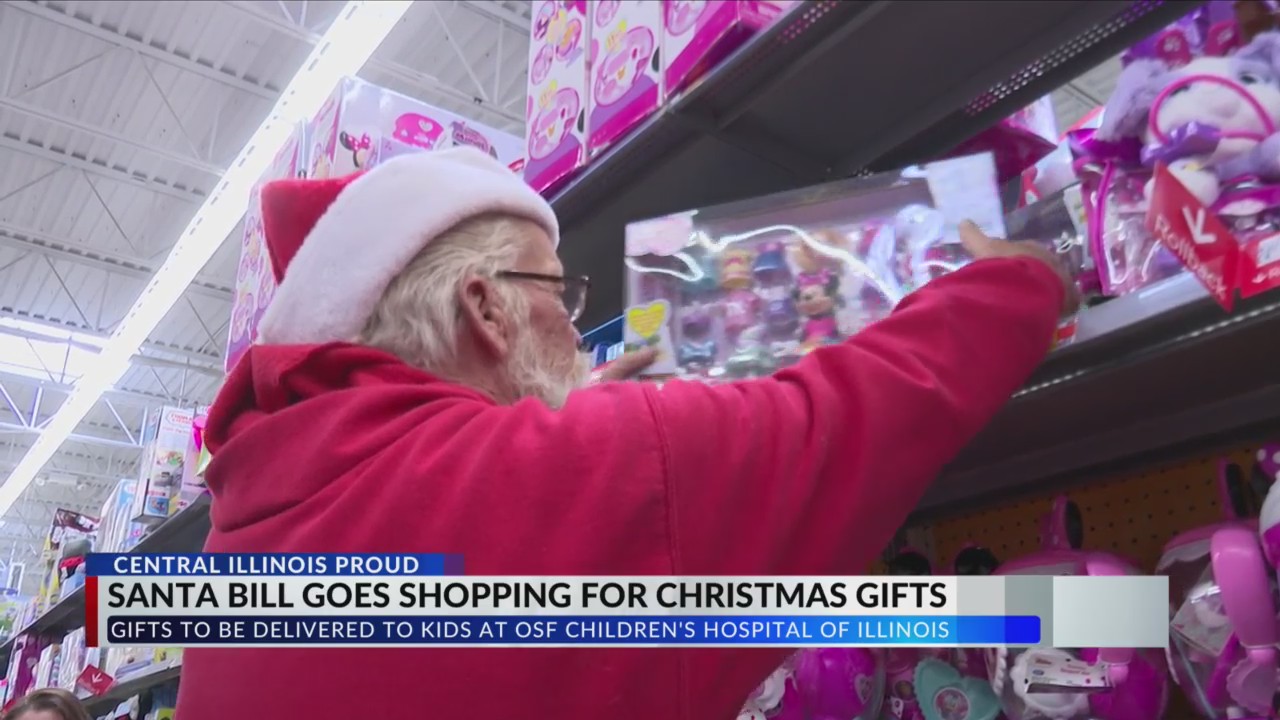 Santa Bill buys presents for kids at OSF Children’s Hospital of ...