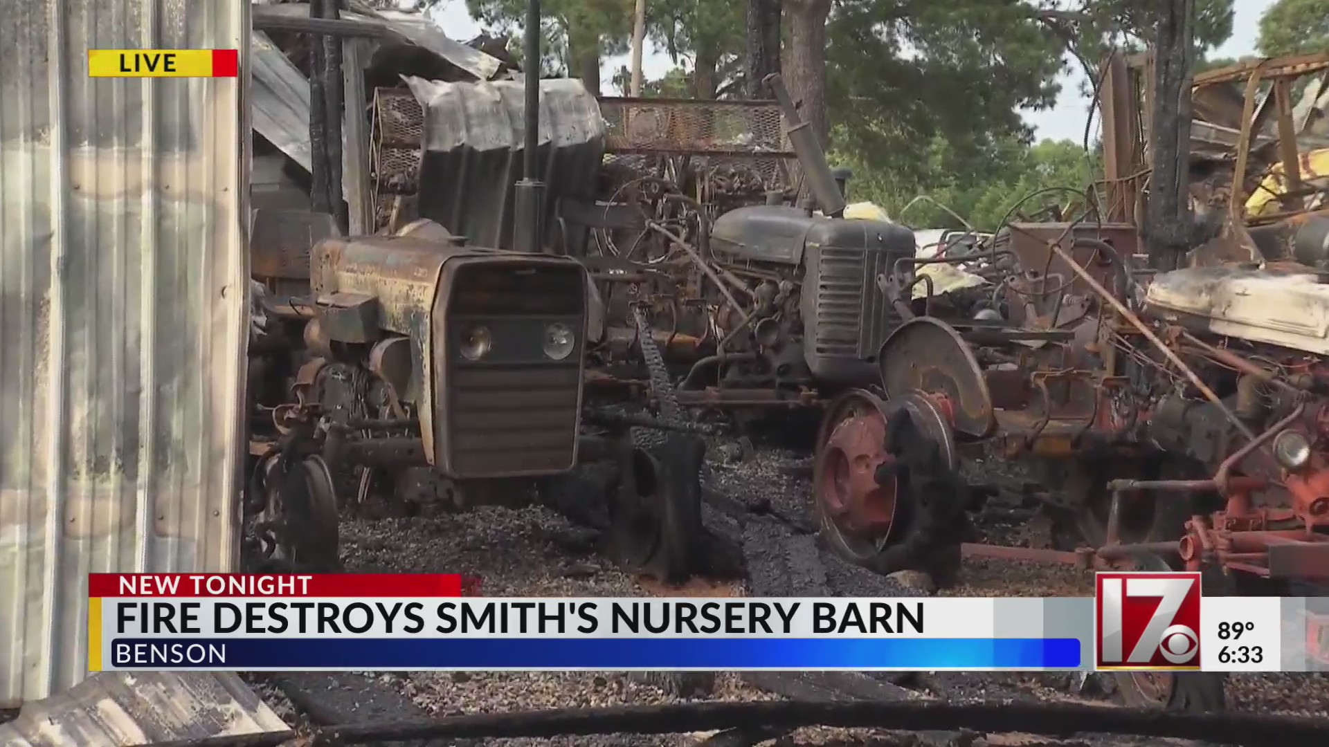 Fire destroys part of nursery and produce farm in Johnston County ...