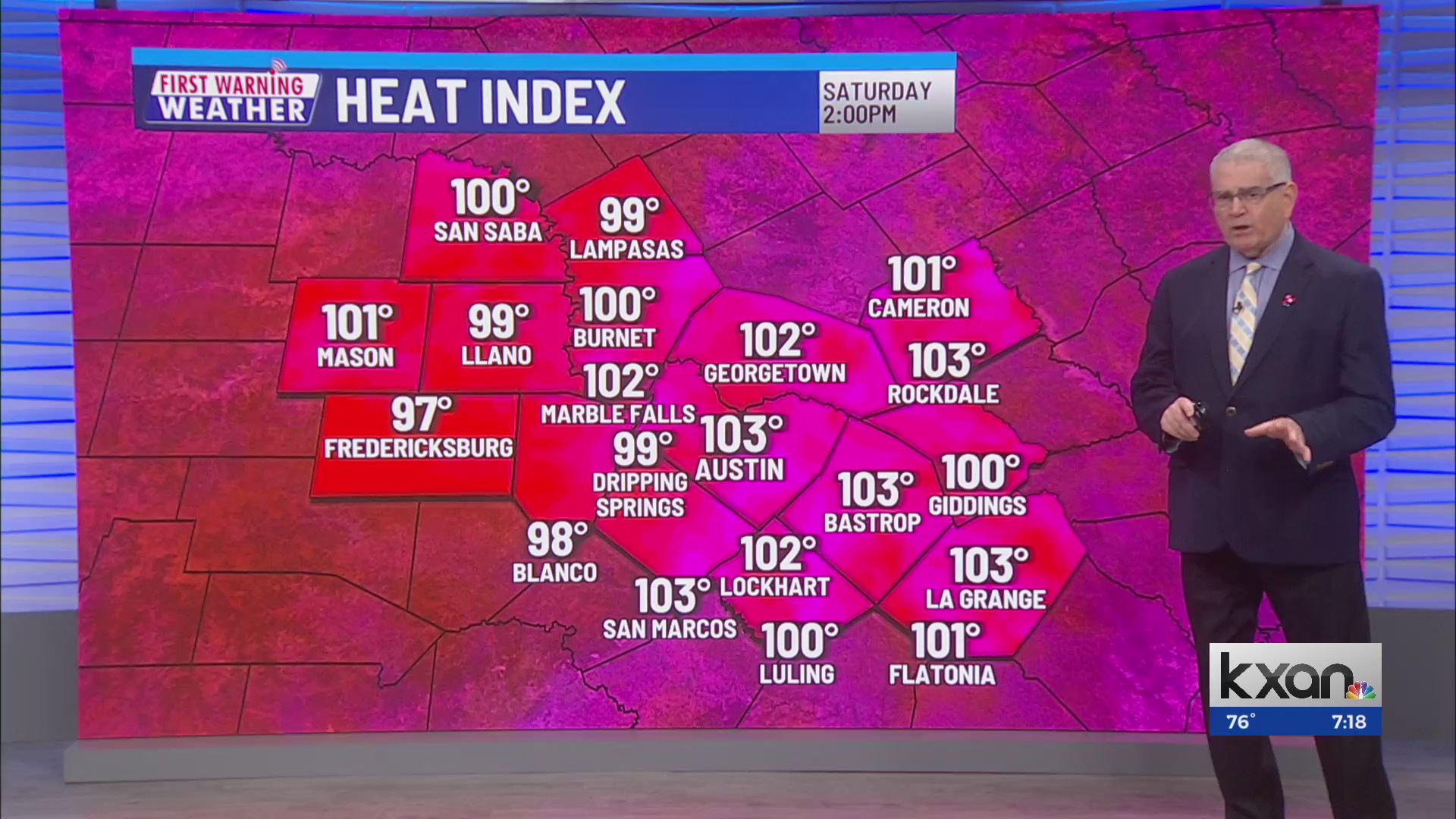 KXAN Saturday Morning First Warning Weather Forecast – KXAN Austin