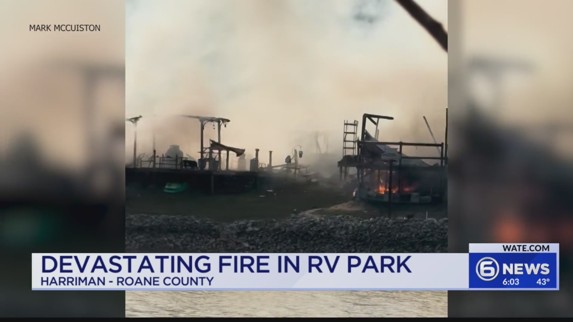 Devestating fire in Harriman RV park – WATE 6 On Your Side