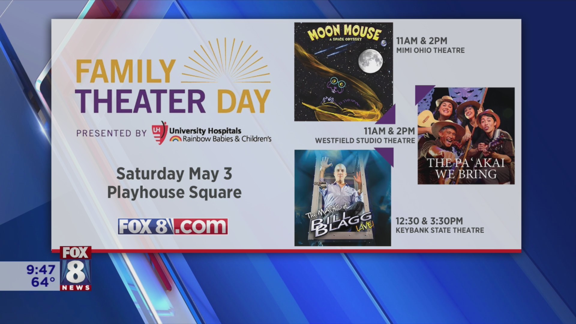 Playhouse Square Family Theater Day offers something very special for families – Fox 8 Cleveland WJW