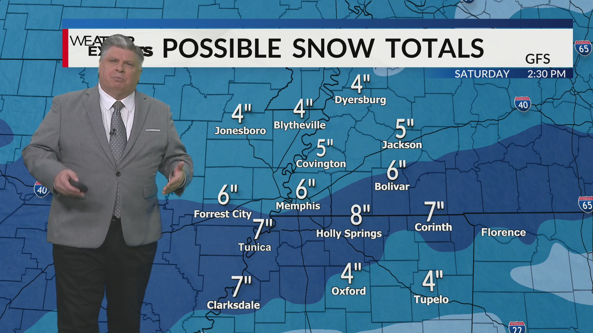 FRIDAY SNOW TOTALS FORECAST – WREG.com