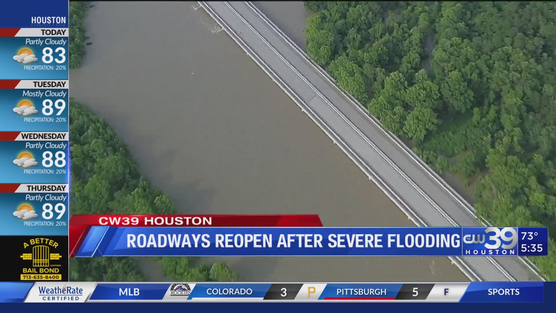 Roadways reopen after severe flooding | CW39 Houston – CW39 Houston