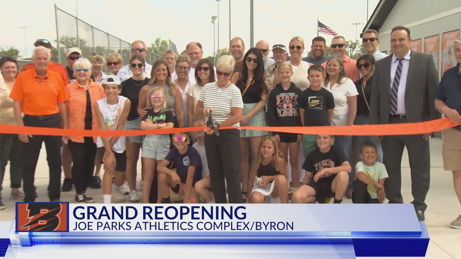 Byron residents hold grand reopening for the Joe Parks Athletic Complex ...