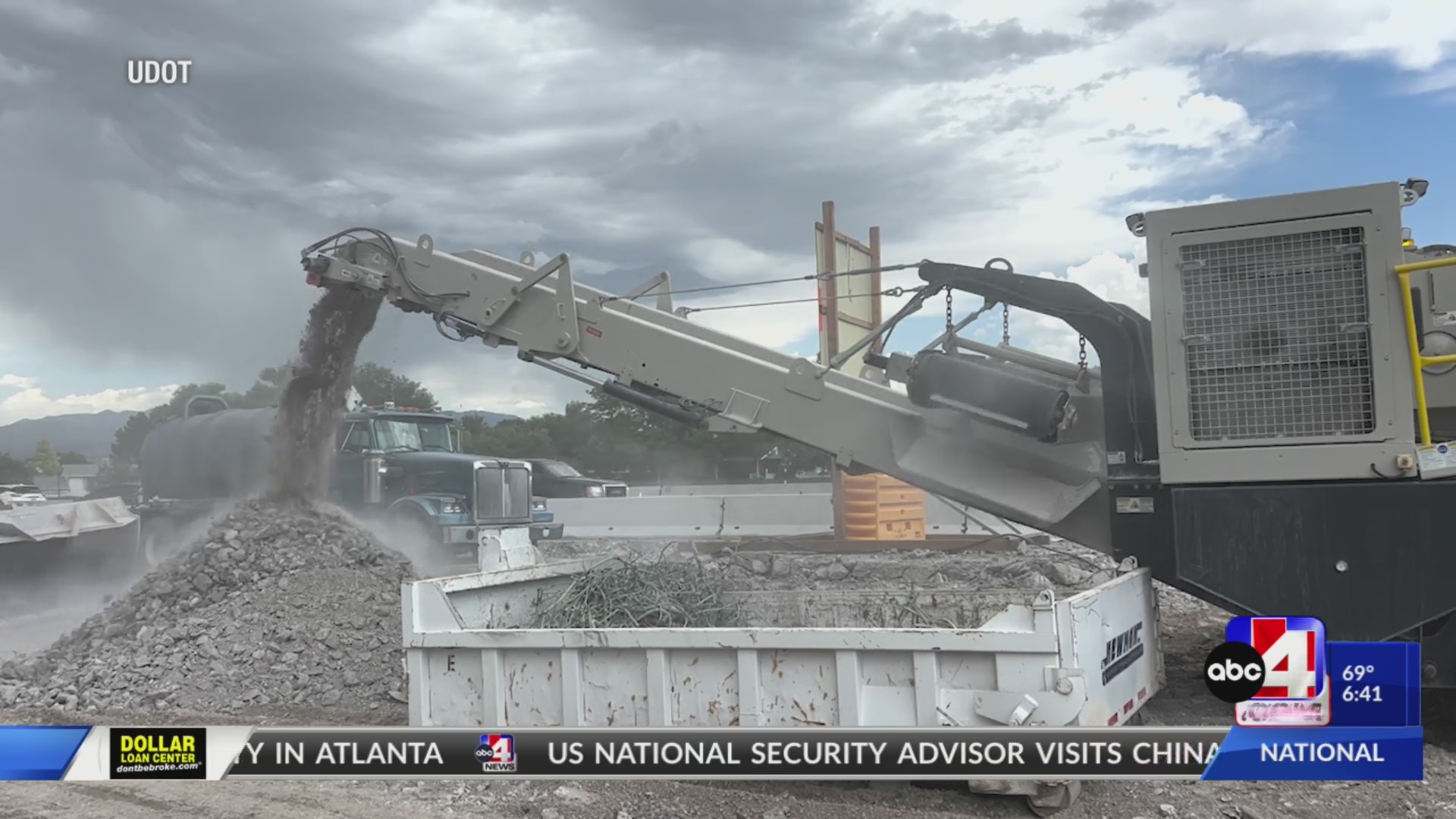 UDOT recycles concrete for Bangerter Highway construction – ABC4 Utah