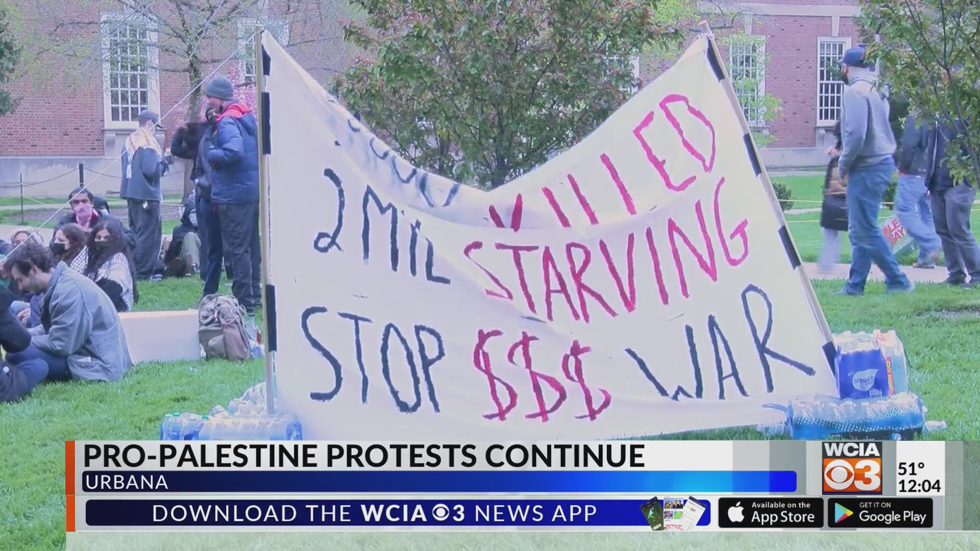 Pro-Palestinian protests continue at UIUC with one arrest made – WCIA.com