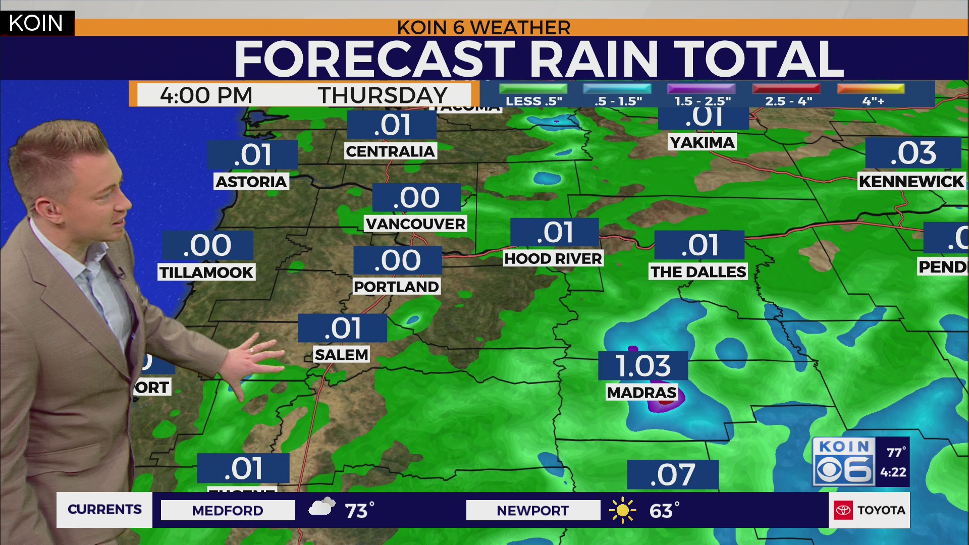 Eastern rain increases the flooding threat in Oregon – KOIN.com