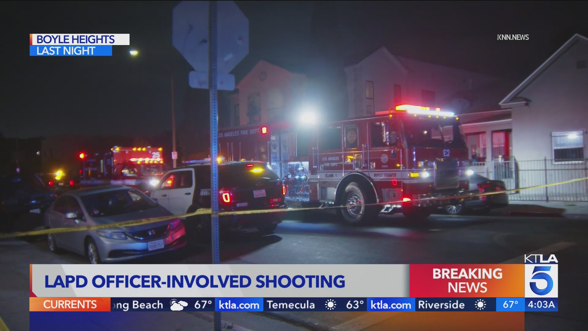 Man shot after brandishing gun in L.A. neighborhood: LAPD – KTLA