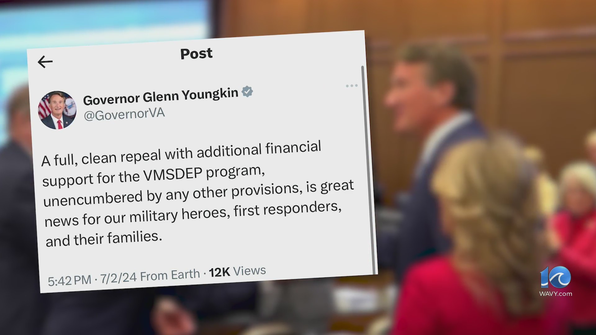 House, Senate leaders agree to pass VMSDEP-related bill – WAVY.com