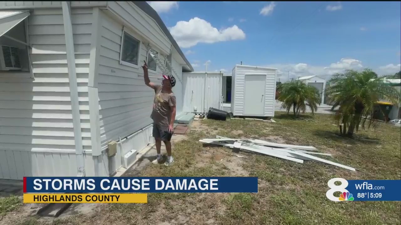 Intense winds damage Sebring mobile home park, leaving one with minor ...