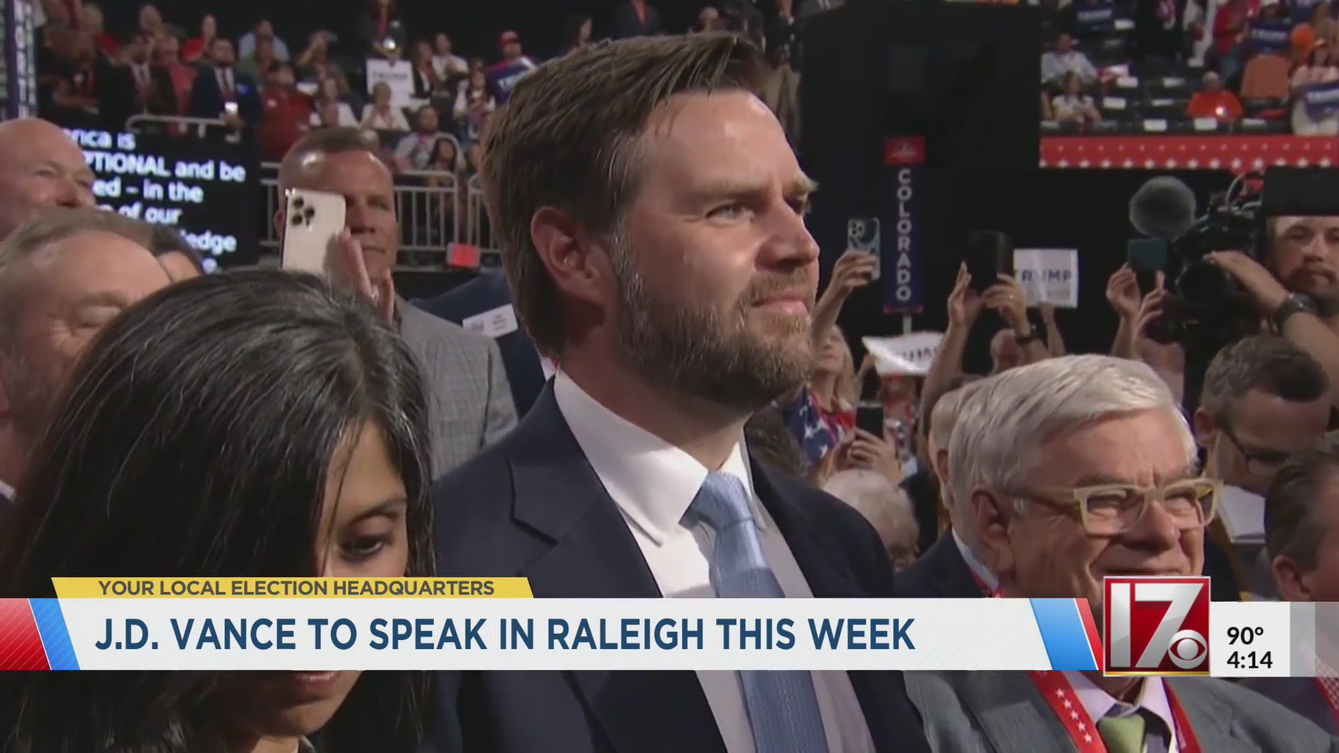 J.D. Vance to speak in Raleigh this week – CBS17.com