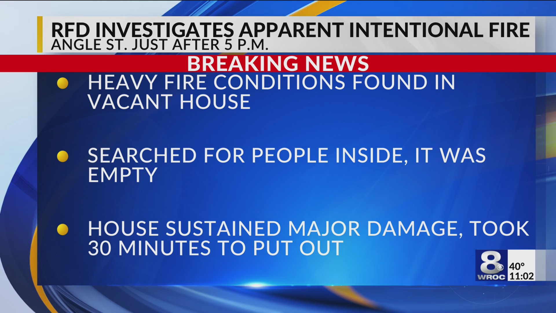 RFD investigates apparent intentional house fire – RochesterFirst