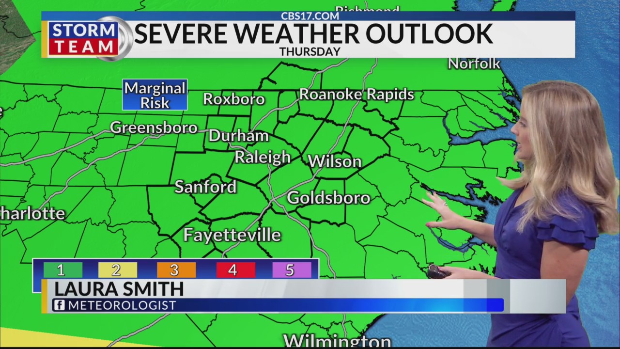 Thursday weather at noon – CBS17.com
